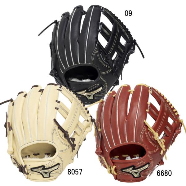 MIZUNO グローバルエリート SELECT  オールラウンド用：サイズSひとつ上の操作性を求めるジュニア軟式ミドル〜トップ層向けグラブ！■カラー09：ブラック6680：ローズブラウン×ブロンド8057：ブロンド×ブラウン■素材受球面／背...