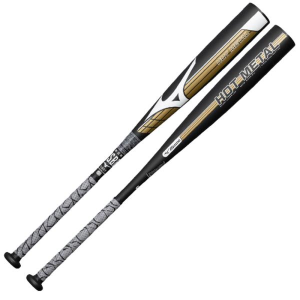 MIZUNO 軟式用ホットメタル トップアメリカの硬式バットに多く採用されているハイグレード合金。グローバルモデルこだわりの「高音」メタルバット。■カラー83cm／平均700g(09:ブラック)84cm／平均710g(09:ブラック)■最大...