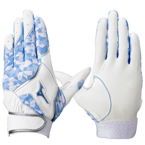 MIZUNO CoolGlove 両手用 展示会限定暑い夏をcoolに！接触冷感機能ニット採用バッティンググラブ■接触冷感メッシュ■クール専用カッティング■ショートリストベルト■単独水洗い可能■素材平側素材：合成皮革 ／ 甲側素材：合成皮革...