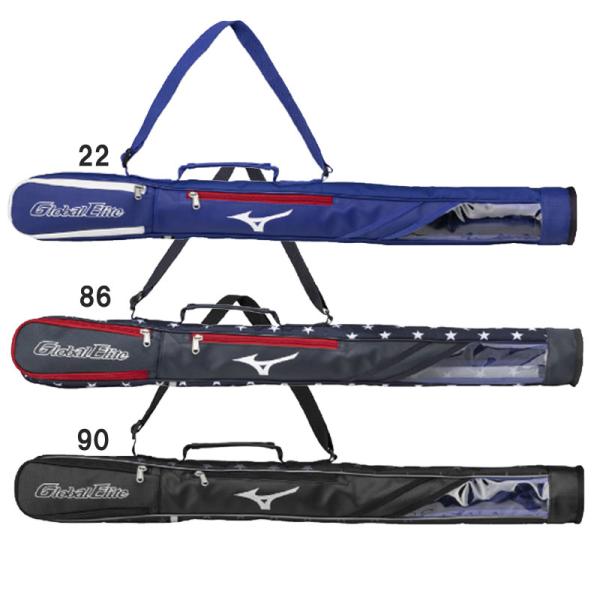 ミズノ グローバルエリート USAバットケースJr.(1本入れ) チームで目立つアメリカングラフィックと一部中身が見えるスケルトン仕様■バッティンググラブなどを収納できる小物ポケット付き■自慢のバットを見せられる下部スケルトン仕様■素材：ポ...