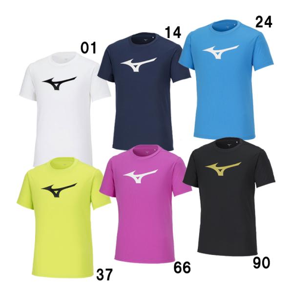 MIZUNO Tシャツ（ジュニア）BIGランバードマークが印象的なベーシックウエアです。■素材：ポリエステル100％■サイズ：120、130、140、150■カラー:01：ホワイト14：ドレスネイビー24：ディーバブルー37：ライムグリーン...