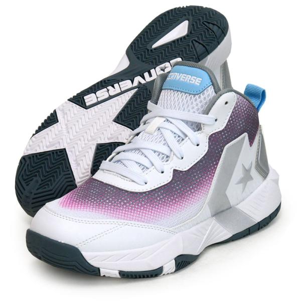 converse VICSTAR MID (ヴィックスター MID) CONVERSE BASKETBALLのジュニア向けモデル。富樫勇樹選手のシグネチャーモデル「CONS UNAVERAGE MID」のデザインイメージを受け継ぎながら、ジ...