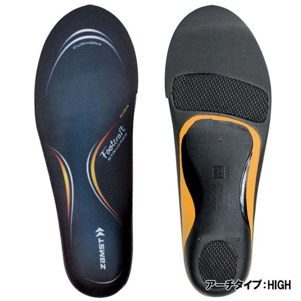 ザムスト Footcraft STANDARD CUSHION+ （アーチタイプ：HIGH）踵やアキレス腱周りへの負担を軽減選べるアーチタイプで最適なサポートウィンドラスメカニズムに基づく、理想のアライメント高い安定性としなやかなサポートを...