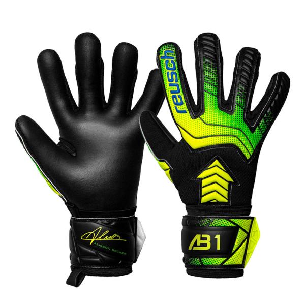 reusch アトラクト AB1 シルバー ジュニアアリソン・ベッカー監修モデルがジュニアで登場。ソフトなラテックスを使用し、ハードショットに対する衝撃吸収力強化に特化したモデルです。ストラップにはアリソンサイン入り。■パーム:ロイシュグリ...