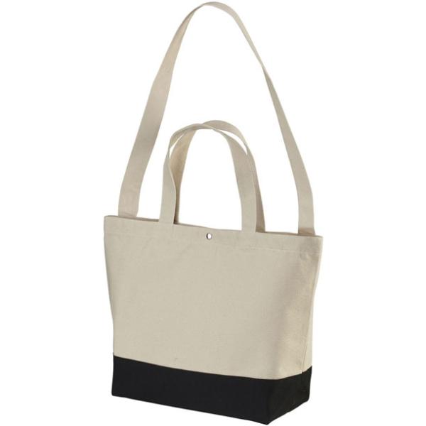 バイカラーがアクセントに。たっぷりサイズの２ＷＡＹトートです。'素材：綿１００％サイズ：縦３３×横３２×マチ１６ｃｍ容量：約１７Ｌ仕様：内ポケット付き【カラー】(5202)１４．３オンス　キャンバス　スイッチングトートバッグ