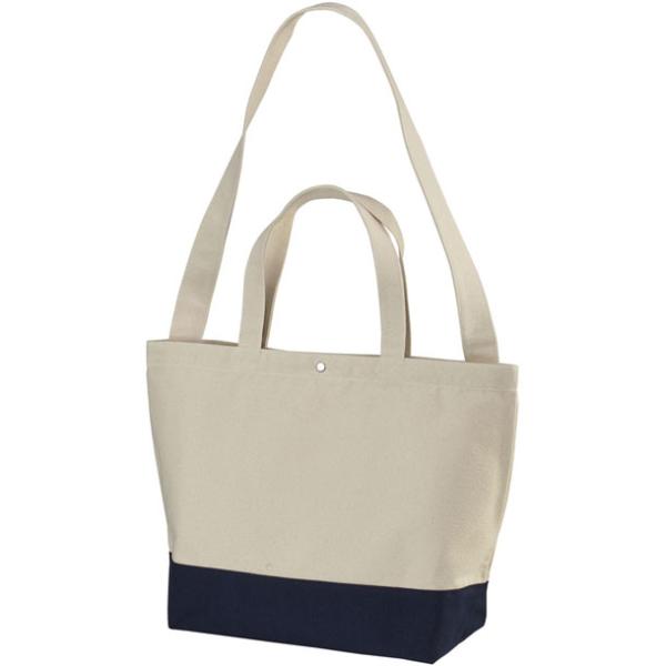 バイカラーがアクセントに。たっぷりサイズの２ＷＡＹトートです。'素材：綿１００％サイズ：縦３３×横３２×マチ１６ｃｍ容量：約１７Ｌ仕様：内ポケット付き【カラー】(5286)１４．３オンス　キャンバス　スイッチングトートバッグ
