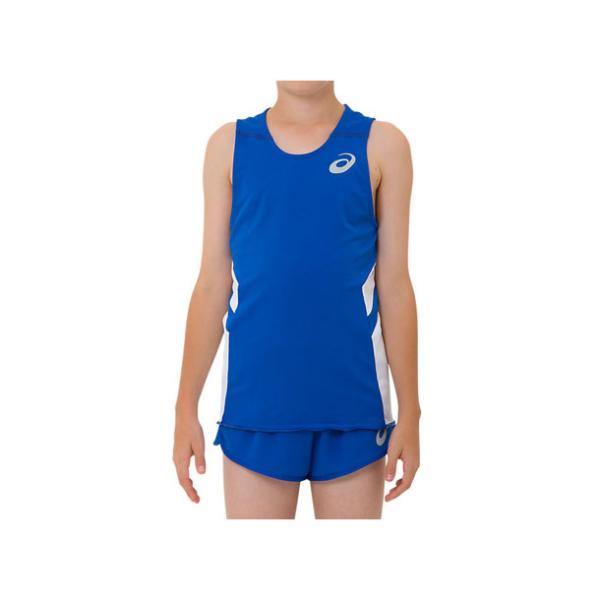 品名：Ｊｒ．ランニングシャツ品番：2094A001色番：401サイズ：130 140 150 160 素材名：サイバードライGLニット 品質：ポリエステル100% 生産地：中国備考：参考寸法150サイズ／着丈約57cm／胸囲約79cm 汗処...