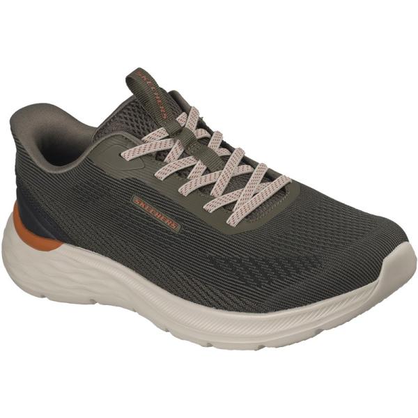 さっと履いて出かけられる、 SKECHERS HANDS FREE SLIP-INS( スケッチャーズ　ハンズフリー　スリップインズ )RELAXED FIT( リラックスドフィット ): ガーナー-エリス。HEEL PILLOW( ヒール...