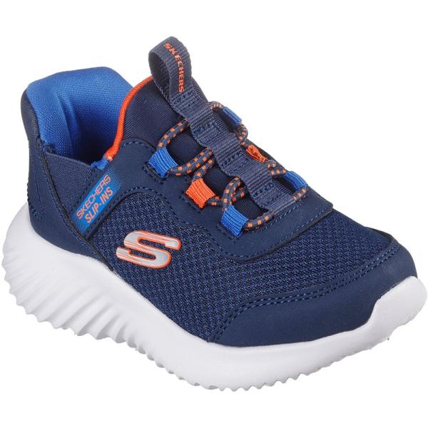 快適な一日のスタートをサポートする、 SKECHERS HANDS FREE SLIP-INS( スケッチャーズ　ハンズフリー　スリップインズ ): バウンダー-ブリスクバースト。HEEL PILLOW( ヒールピロー ) デザインを採用し...