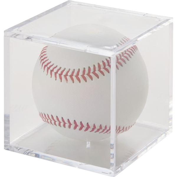 底面にボール受けホルダーがありボールが動くのを抑制。ケースのフタは簡単に持ち上げてボールを置く事ができるクリアケースタイプ。厚み約３．５ｍｍでしっかり。※ボールは含まれておりません。ケースのみです。素材：ポリスチレンサイズ：高さ８０×幅８０...