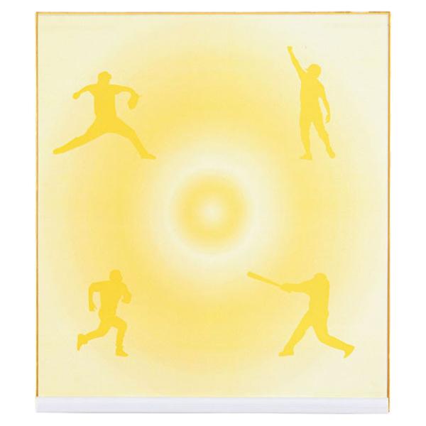 卒業・卒団記念品の寄せ書き用に最適な記念色紙です。野球・ソフトボールをイメージした背景印刷で、一般色紙と比べて非常に感動的な商品となっています。'■サイズ：ヨコ24×タテ27ｃｍ■日本製■折れ曲がりにくいストロータープロテクト付き■汚れ防止...