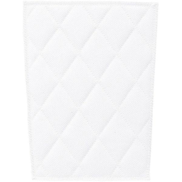 取り付け簡単・便利なパッド。素材：表面/ポリエステル100%・中綿/ポリエステル100%・裏面/ポリエステル100%対象：メンズ・ユニセックス生産国：日本製カラー：(10)ホワイトサイズ：タテ19.0×ヨコ16.0cm