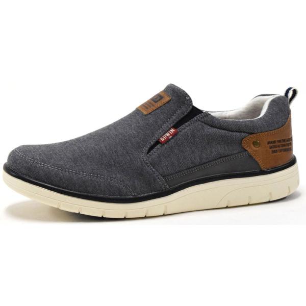 商品の説明新素材を使用した新作スリッポンスニーカーの登場です！アッパー部分全面にストレッチ素材を使用し、包み込まれるような履き心地。ストレッチ×軽量の組み合わせで長時間の使用も痛くなりにくい設計です。新しいEDWINを是非お試しください。素...