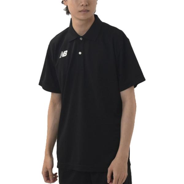 胸にワンポイントNBロゴを配したベーシックなデザインのポロシャツ。試合から移動まで多彩に活躍します。素材：ポリエステル100%対象：メンズ・ユニセックス生産国：中国製カラー：(BK)ブラックサイズ：S〜3XL