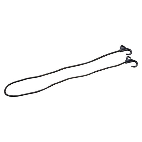 '■サイズ：径６５ｘ１２００ｍｍ■材質：／フック：ＡＢＳ樹脂／ロープ：合成ゴム（ポリエステル皮膜）【カラー】キャリー用フック付コード　ＢＫ【Ｍ−１９６９】