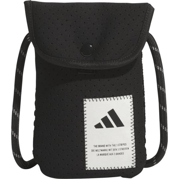 アディダスのマストハブ　フォンバッグ　シーズナルで、軽やかに出かけよう。必要なものだけを持って出かけたい日にぴったりの、スリムでミニマルなデザインのバッグ。プレーンニット構造は耐久性をプラスし、さまざまなスタイルに合わせやすいモダンな仕上が...