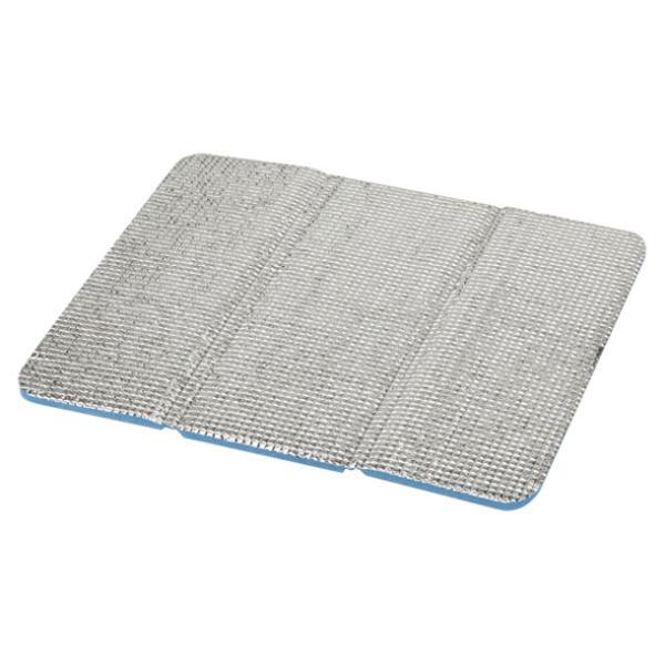 コンパクトに折り畳めるザブトン。アウトドアやレジャー、スポーツ観戦などに便利です。'サイズ：約350×300×厚さ8ｍｍ収納サイズ：約120×300×厚さ24ｍｍ材質：ポリエステル(アルミ蒸着)、発泡ポリエチレン、バンド/合成ゴム【カラー】...