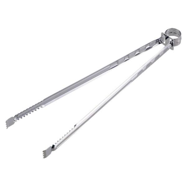 '■サイズ：幅４５０ｘ奥行１５０ｘ高さ２０ｍｍ■重量：約１７０ｇ■材質：ステンレス鋼■原産国：日本【カラー】レスト　ステンレス炭バサミ４５ｃｍ　【Ｍ−７６３９】