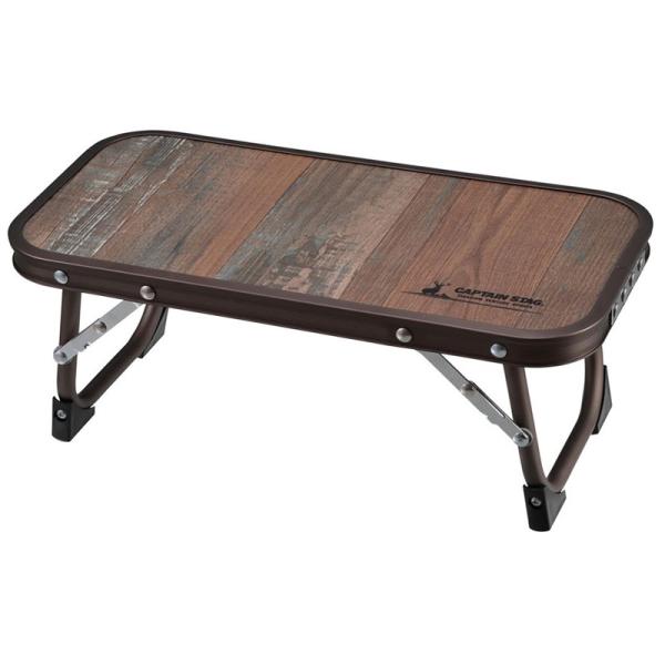 素材：甲板の表面素材/合成樹脂化粧繊維板、表面加工、脚部/アルマイト、脚部材質/アルミニウム合金サイズ：幅４００×奥行２００×高さ１５５ｍｍ、収納サイズ/幅４００×奥行２００×高さ２０ｍｍ重量：５５０ｇ耐荷重：１０ｋｇ（均等）原産国：中国