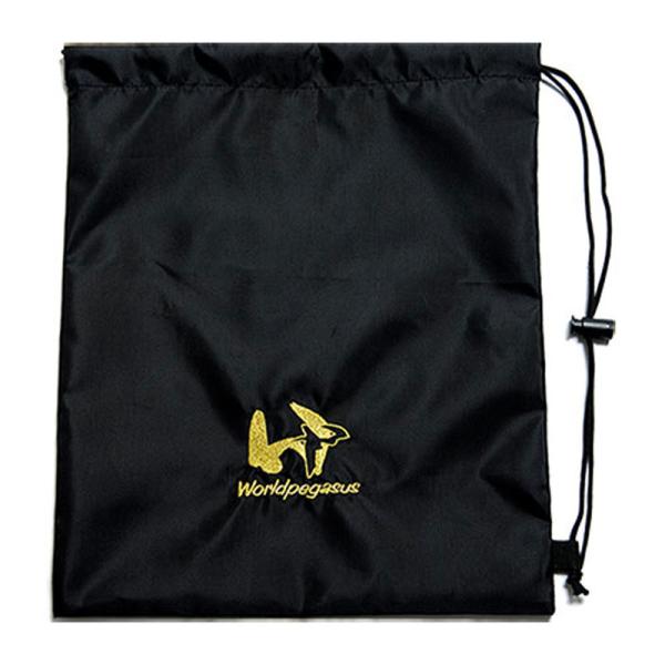 Worldpegasus シューズ袋ワールドペガサス シューズ袋■カラー：ブラック（90）■サイズ：40×33.5cm（縦×横）■素材：ポリエステル■made in CHINA