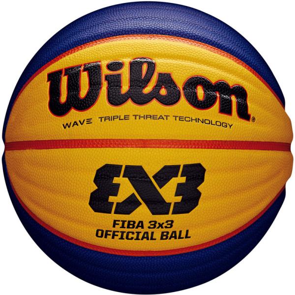 FIBA公認球●3X3国際大会試合球●男女兼用サイズ対象：メンズ・ユニセックス素材：人工皮革仕様その他：インドア・アウトドア●サイズは6号球相当、重量は7号球相当●国際大会ゲームボール男女兼用生産国：中国製カラー：イエロー/ブルー
