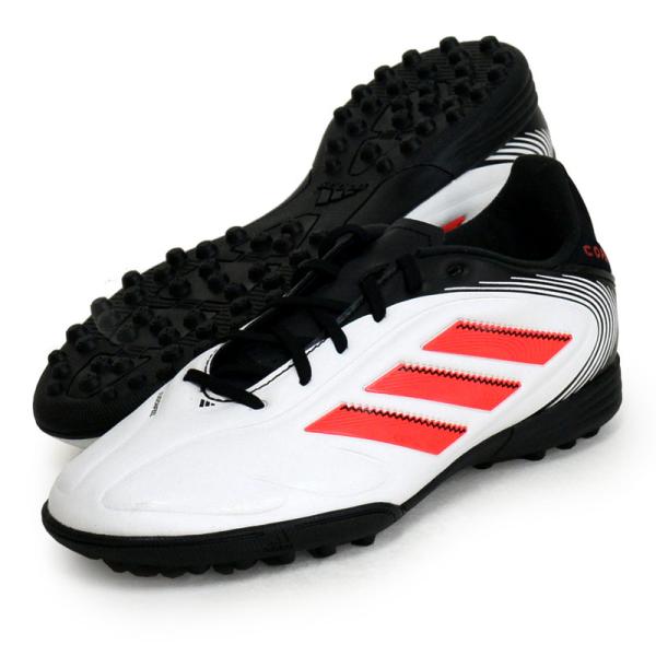 adidas COPA PURE 3 LEAGUE TF J 1. フュージョンスキンレザーと他素材の境界線がなじむように設計されており、ソフトなタッチと独特のレザー体験を実現 2. 3Dハプティックプリント：ボールグリップを向上 3. タ...