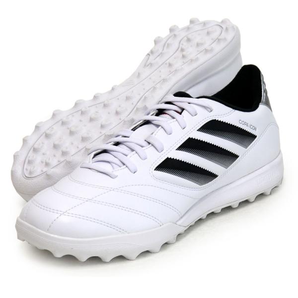 adidas COPA ICON 2 LEAGUE TF■1.シンセティックレザーにステッチを施し、柔軟性と安定性を高め、ボールタッチを良くする。 ■2.耐久性と柔軟性を備え、足形にフィットするシンセティックレザークォーター。 ■3.足入れ...