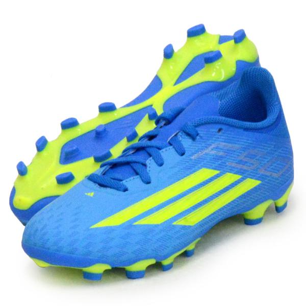 adidas F50 LEAGUE HG/AG J1.ファイバースキンアッパーボールタッチとスピード感あふれるビジュアルを演出す3Dラインをる戦略的に配置したエンジニアードメッシュ素材 2. スプリントグリッド最高価格帯の製品のデザイン要素...