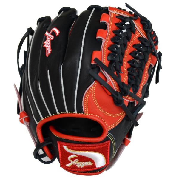 クボタスラッガー 少年軟式用 展示会限定グラブJ6A(オールラウンド用)少年軟式用グローブ(オールラウンド用) 手入れ部小さめ・Ｊ２より少し指の長いグラブ■カラー：RD/BKレッド×ブラック■素材 ステアハイド(天然皮革)大きさ：FJ1（最...