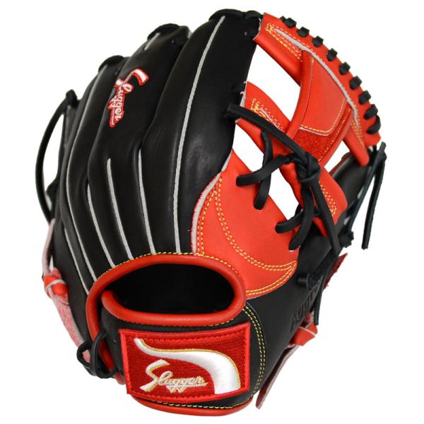 クボタスラッガー 少年軟式用 展示会限定グラブ(オールラウンド用)少年軟式用グローブ(オールラウンド用) 手入れ部小さめ・Ｊ6のウェブ違い■カラー：RD/BKレッド×ブラック■素材 ステアハイド(天然皮革)■大きさ：FJ1（最小）＜J7＜J...