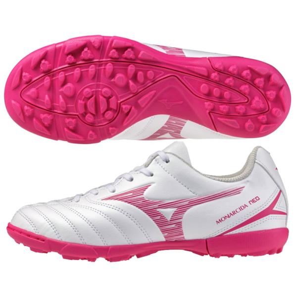 MIZUNO モナルシーダNEO3 SELECT Jr AS (MONARCIDA) 軽量・柔軟・素足感覚柔らかな人工皮革と足に沿うようなワイドフィットが魅力のエントリートレーニングシューズ。通常のインソールに比べて、約1.5倍のグリップ力...