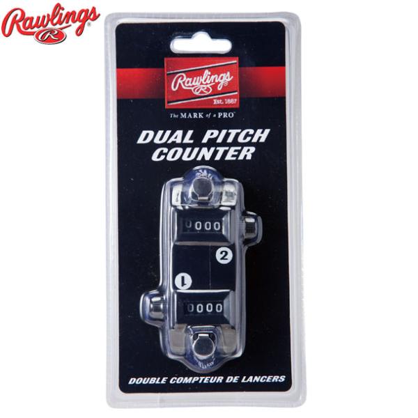 Rawlings デュアルピッチカウンター自チーム、相手チーム投球数を1台でカウント。投球練習時の球数を2人同時にカウント出来ます。■カラー ブラック■サイズ 縱約8cm×横約4.5cm■中国製