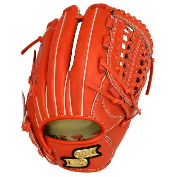 SSK 軟式グラブ 内野手用 ■軟式野球グローブ ■素材天然皮革製■サイズ:6L■カラー33レディッシュオレンジ■L（右投げ用）■生産国 中国
