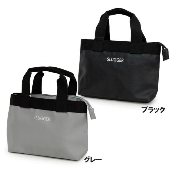 Slugger ミニトートバッグ合皮ミニトートバッグ■素材：合皮■カラーグレーブラック■サイズ：約32cm×約20cm