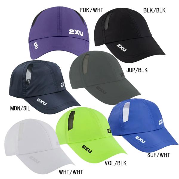 2XU ランニングキャップリピーター様も多い、2XU大人気の定番ランキャップ！頭を熱から保護するように設計された軽量2XUランキャップです。通気性の良い素材で、ランニング中も頭部を涼しく保ちます。ワンサイズ（後部のストラップでサイズ調節可能...