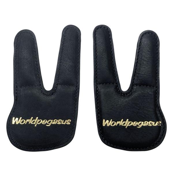 Worldpegasus フィンガーパッド(左右兼用) グラブに装着する衝撃緩衝フィンガーパッド■カラー：90(ブラック)■サイズ：13×7.5cm■素材：天然皮革■made in PHILIPPINES
