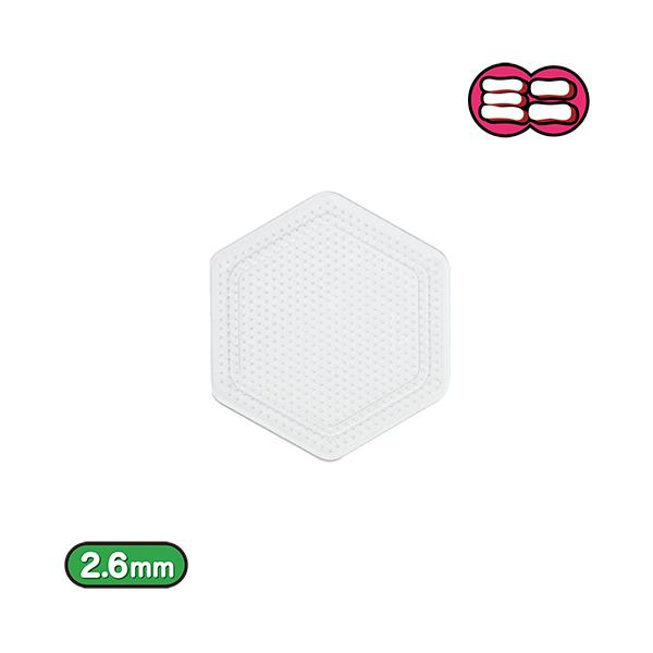 ■ 商品説明 ■ 種類：ミニ（2.6mm）アイロンビーズ用ペグボードサイズ:約 8.5 × 7.5cmカラー：クリヤー形状：スモール ヘキサゴン数量：1枚小さいモチーフを集中して制作したい時にも最適です。品の配列が非対称に配置されているので...