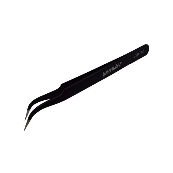 ■　商品説明　■ 種類：全共通サイズ：全長 約 12.5cm素材：ステンレス 塗装加工数量：１本先細の精密細工用のピンセット、カーブタイプです。より先端が細く精密になり、しっかりとした素材となっています。微細な塗装の色ムラは仕様となりますの...