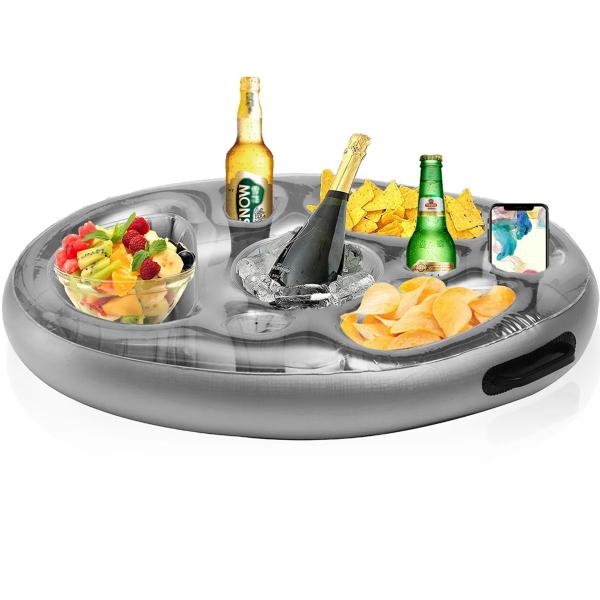 高品質のPVCで作られた新しいインフレータブルドリンクホルダーは、プールパーティー、ビーチタイム、スパリラクゼーションをまったく新しいレベルにアップグレードします。【マルチユース】プールパーティー、週末のビーチ等どこでも使えます。【食べ物、...