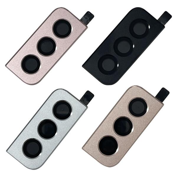 Galaxy S21+ バックカメラレンズ フレーム付き 修理用部品ギャラクシーS21プラスの背面側メインカメラカバーとカメラフレーム一体型交換用パーツです。リアカメラレンズのガラスのヒビや割れなどの修理にご利用ください。【パッケージ内容】...