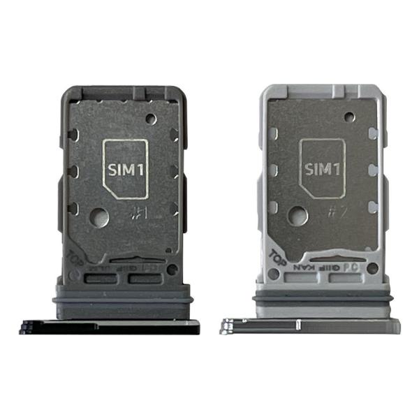 Galaxy S21 Ultra Simトレー 修理用部品ギャラクシーS21ウルトラのシムトレイ交換用パーツです。破損したり変形、紛失した場合などご利用ください。【パッケージ内容】Simトレー　1台分【カラー】・ファントムブラック・ファント...
