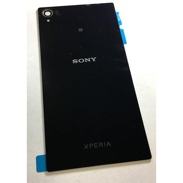 XPERIA Z1 SO-01F SOL23 バックパネル　ブラックXperia Z1の背面ガラスの交換用部品です。こちらはブラックタイプです。交換時必須の両面テープ付き。※海外版のためロゴ文字が のものとなります。※赤外線通信用のホールは...