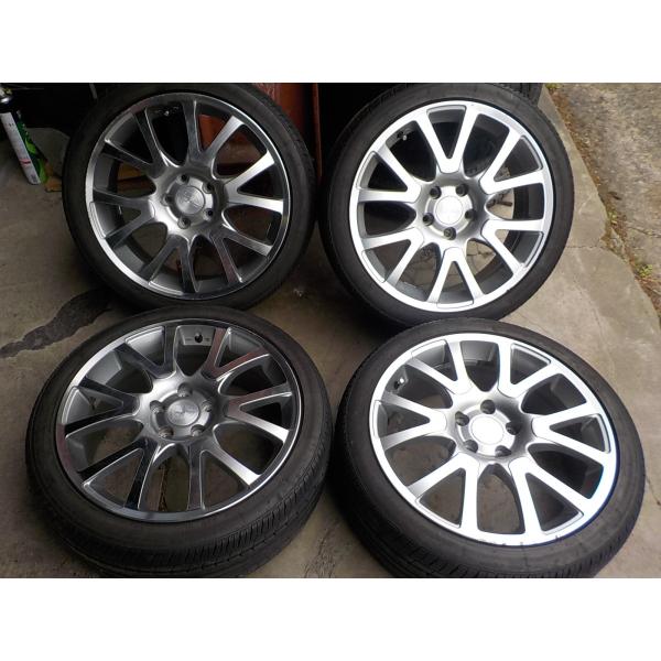 ■業者宛は送料安VWゴルフ5　トゥーランなどエンコエルツ18インチタイヤ4本セット　7.5J+51　112　5穴　ハブ径57φ　225/40-18■京都発☆VWゴルフ5.6.7.8　トゥーラン　アウディA3などに☆　エンコエルツERZ18イ...