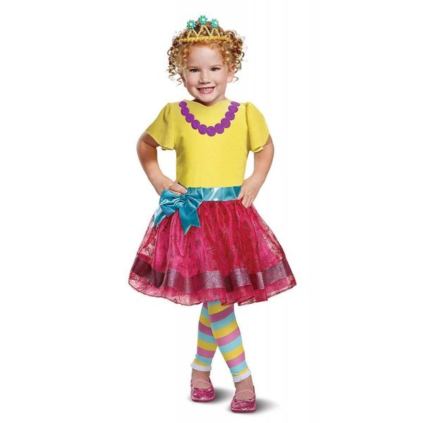 おしゃれにナンシー・クランシーのコスチュームです。ドレス、レギンス、ティアラが付属しています。 サイズ：3歳-4歳,4歳-6歳※こちらの商品はお取り寄せ元でも在庫が残り僅かとなっております。タイミングによってはご注文頂いた場合でも在庫がなく...