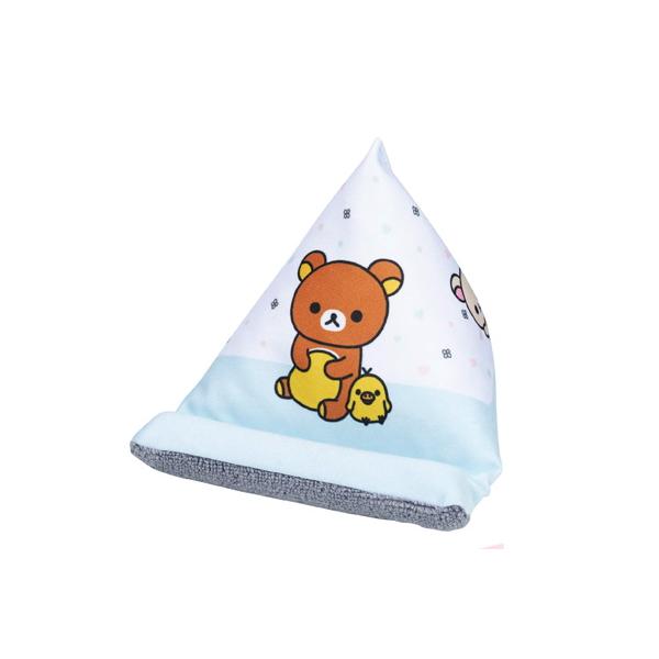 リラックマ メガネスタンド 眼鏡スタンド台 メガネケース リモコン置き 老眼鏡 サングラス スマホ立て《ポイント》メガネ、スマホ、リモコン等のスタンドとしてはもちろん、マイクロファイバー素材でメガネもスマホ・パソコン画面も拭けます！コップや...