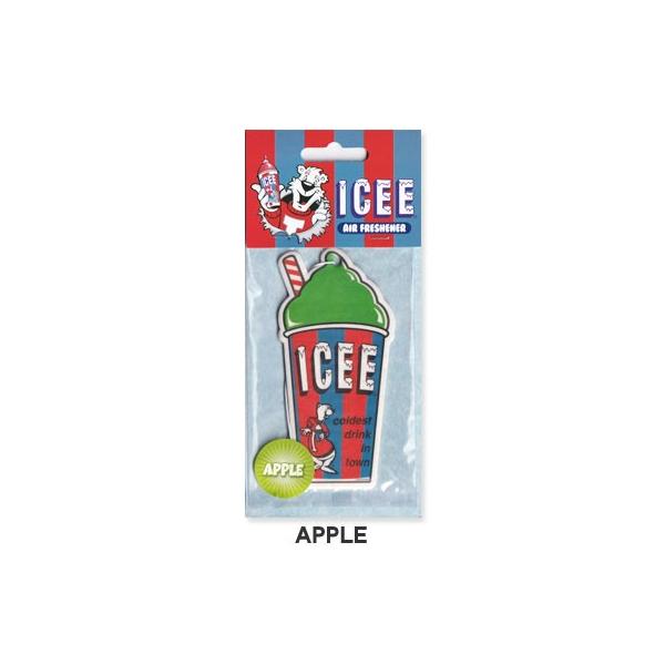 アイシー(ICEE)のエアフレッシュナーになります。１９５７年にスタートしたアメリカのフローズンドリンクブランド、アイシー(ICEE)。フルーツフレーバーを効かせたシェイクのようなドリンクで有名ですね♪こちらはそんなアイシーの紙製芳香剤です...