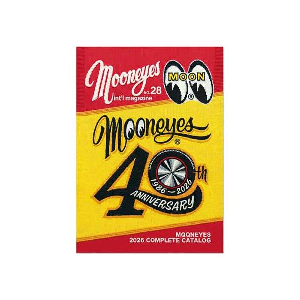 ムーンアイズのインターナショナルマガジン２０２６になります。ムーン・オブ・ジャパンが４０周年を迎えるホットロッド界のカリスマ、MOONEYES。第２８号となるムーンアイズコンプリートカタログです。今号は４０年間を振り返るノスタルジックな内容...