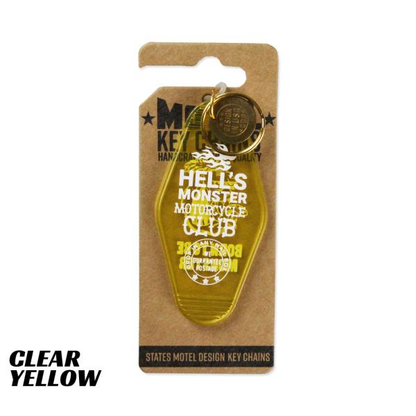 モーテルキーホルダーです。１９６０-８０年、アメリカのモーテルやホテルで使われていたキータグをイメージしたキーホルダー。プリントも当時のホットスタンプ技法を採用し、凹凸がありレトロな経年劣化を楽しめます♪また、真鍮プレートがアクセントになっ...