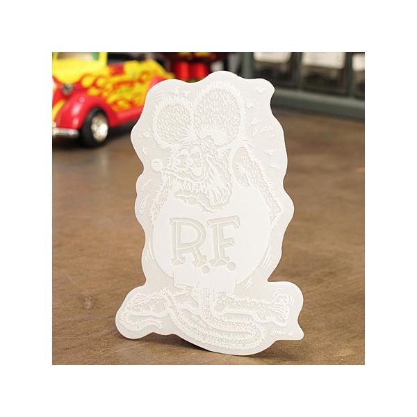 ラットフィンクのステッカーです。ホットロッドカルチャーから生まれたアメリカン雑貨界の中心的キャラクター、ラットフィンク。ミッキーマウスのパパをイメージして描かれたことでも有名ですね♪こちらはラットフィンクのスタンダードなスタンディングスタイ...