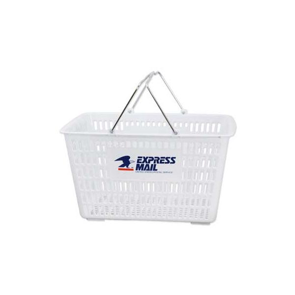 USPSのショッピングバスケットになります。スーパーマーケットなどで使われる買い物カゴがベースの収納カゴです。デザインはアメリカの郵便局、United States Postal Service。国鳥ハクトウワシが登場するお馴染みのロゴマー...